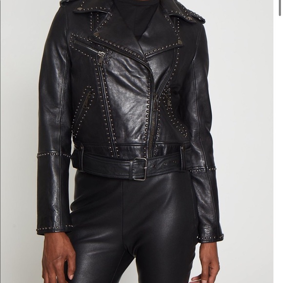 Walter Baker | Jackets & Coats | Nwt Walter Baker Studded Leather ...